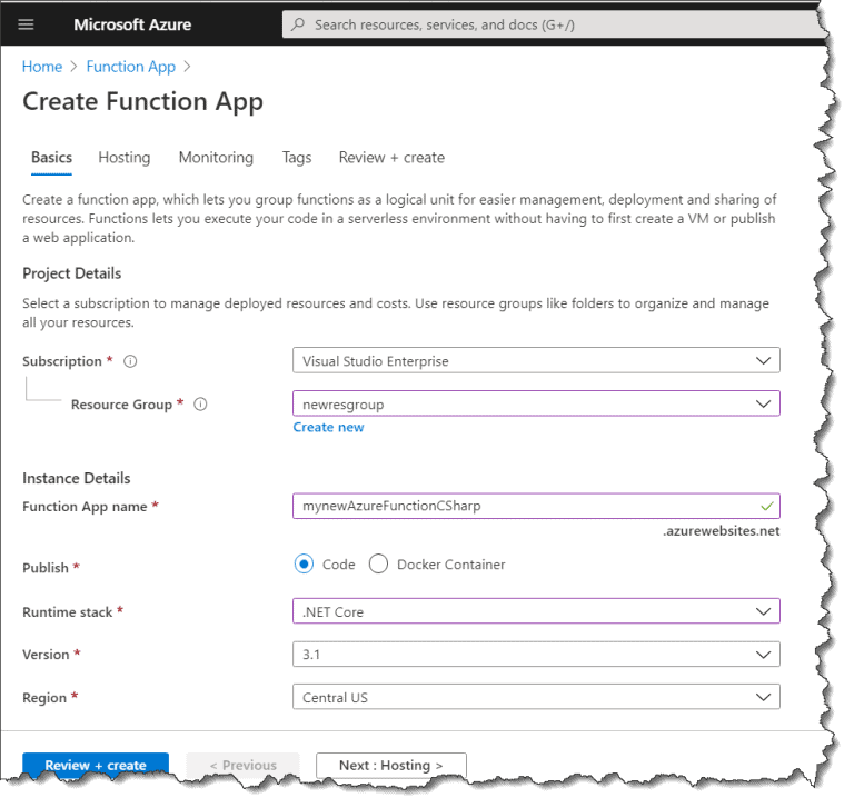 Azure Functions C# - Azure Lessons