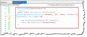 Azure Functions Rest API Example C# - Azure Lessons