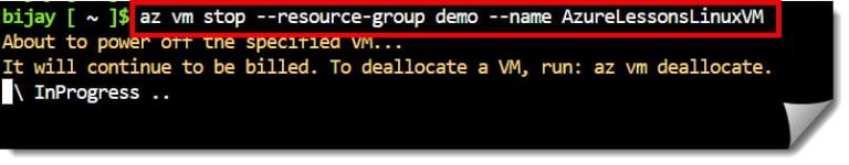 Start/Stop VM Using Azure CLI - Azure Lessons